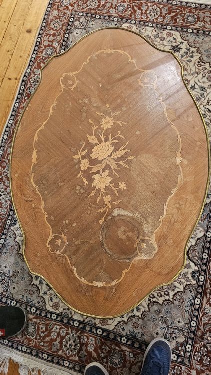 Beistelltisch Intarsienarbeit antik | Kaufen auf Ricardo