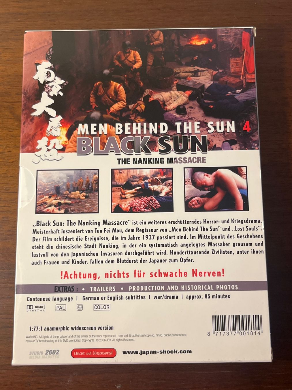 DVD - Men Behind The Sun 4: The Nanking Massacre, Uncut (Gebraucht) in ...