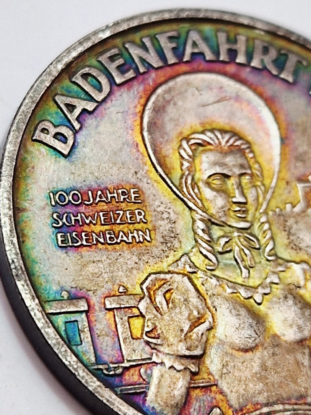 Médaille Argent Badenfahrt 1947 - 100 Ans Chemins de fer (D'occasion) à ...