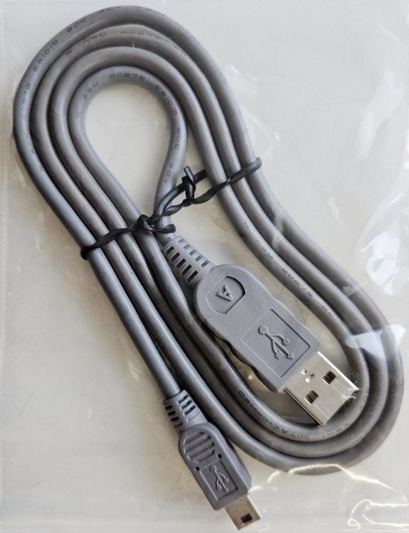 Sony USB 2.0 Kabel USBA auf USB Mini-B 1 Meter lang grau (Gebraucht) in ...