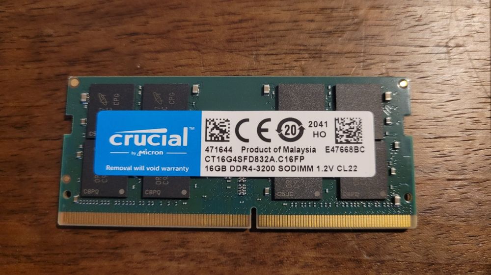 Crucial by Micron DDR4-3200 16GB SODIMM Laptop RAM (Gebraucht) in ...