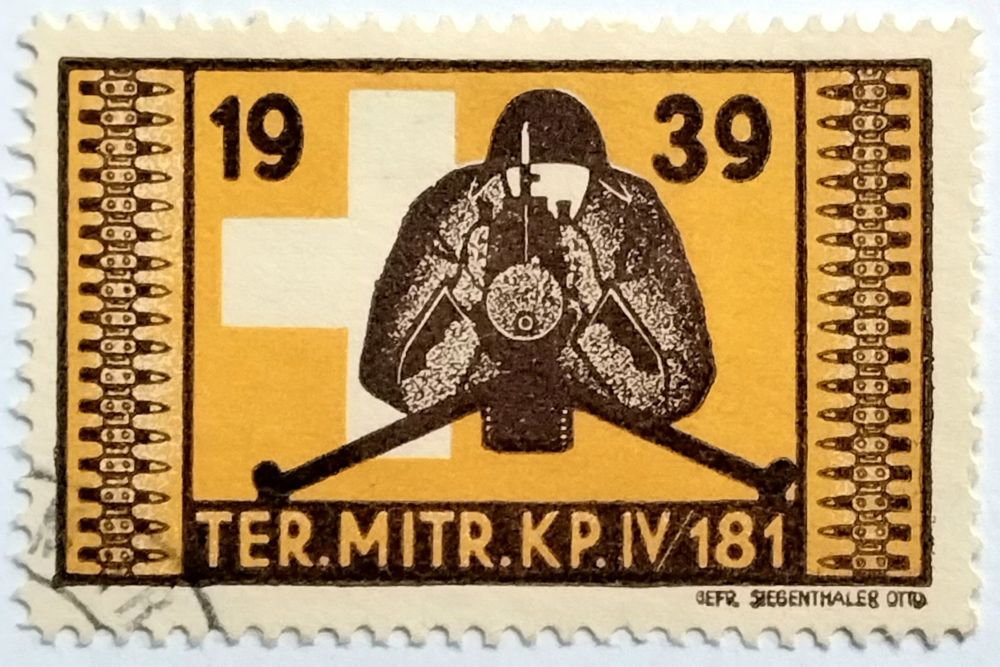Soldatenmarke 2.WK, Ter Mitrailleur Kp IV/181, Wi Ter 375 (Gebraucht ...