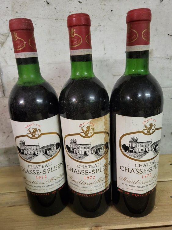 3 Flaschen Chasse Spleen 1972 (Gebraucht) in Untersiggenthal für CHF 41 – mit Lieferung auf ...