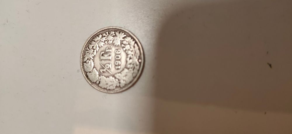 50 Rappen 1906 Silbermünze (Gebraucht) in Zürich für CHF 1 – mit ...
