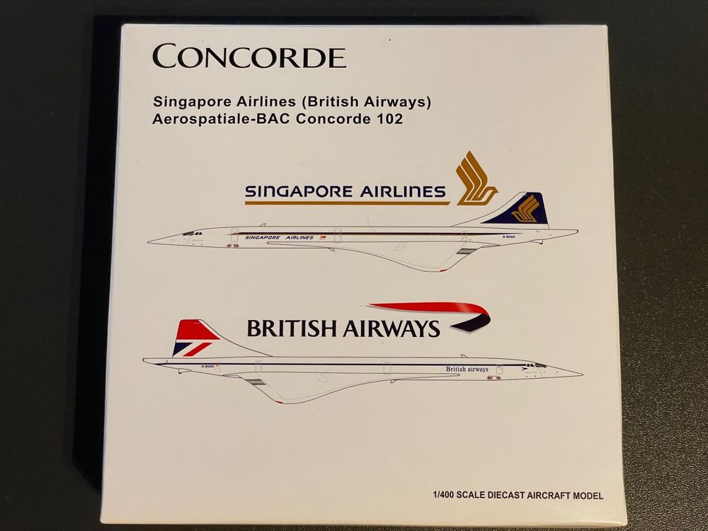 British Airways (SIA) Concorde JC Wings 1:400 (Neu und originalverpackt ...