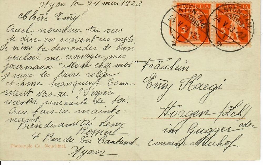Nyon - Gare 1923 | Kaufen auf Ricardo