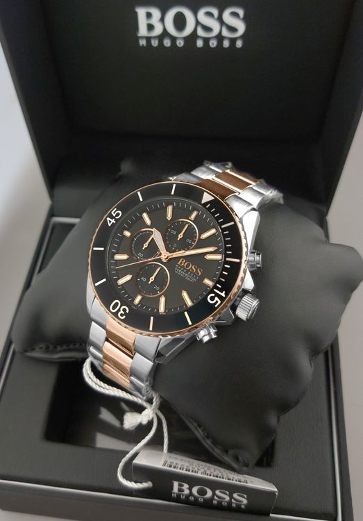 Neu HUGO BOSS Herren Uhr Ocean Edition mit Drehlünette 10ATM (Neu und ...