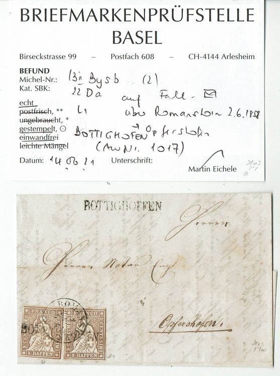 STRUBEL 10RP(2x22Da/B3.III MATTGRAUBRAUN BEFUND) | Kaufen auf Ricardo