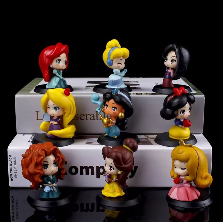 9x Figurines dessin animé Collection modèle disney (Neuf avec emballage ...