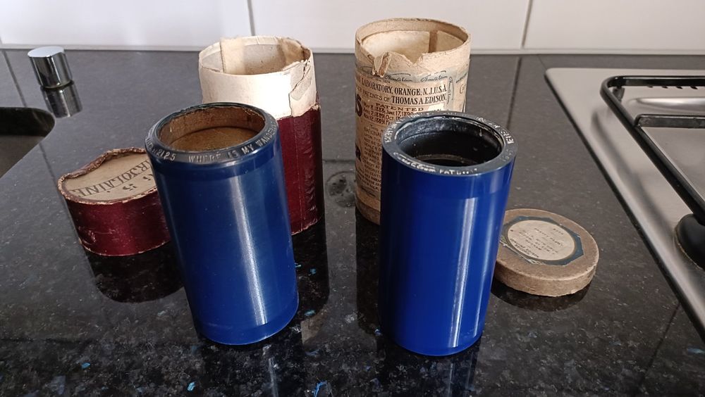 2x Edison Blue Amberol Phonographenwalzen (4 Minuten) (Gebraucht) in ...