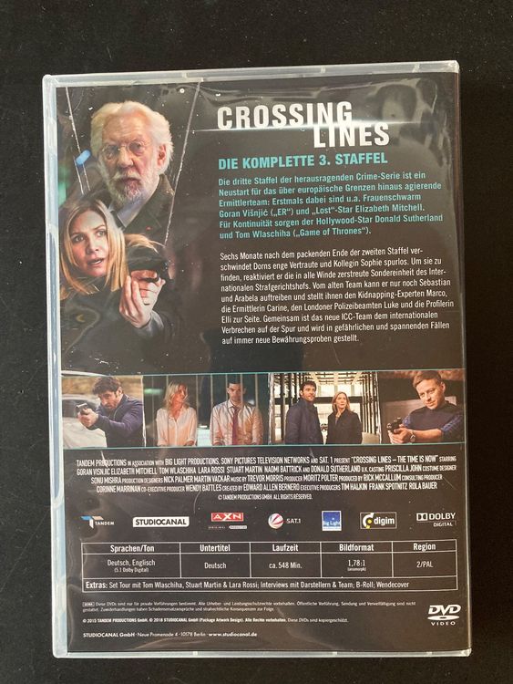 Crossing Lines, Komplette 3. Staffel DVD | Kaufen auf Ricardo