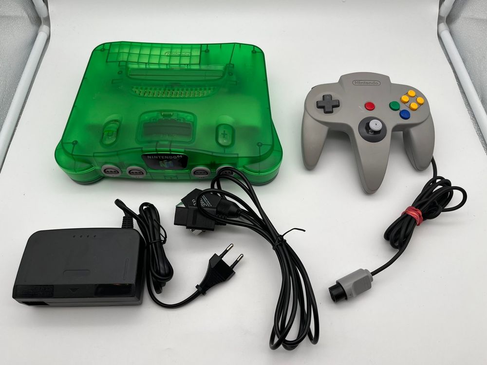 Nintendo 64 N64 + Transparent Jungle Green Grün Retro (Gebraucht) in St ...