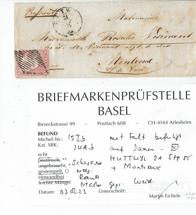 STRUBEL 15RP(24A3)>MONTREUX S RTE BEFUND | Kaufen auf Ricardo