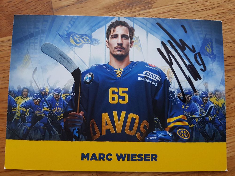 Marc wieser hcd original autogramm (Neu (gemäss Beschreibung)) in ...