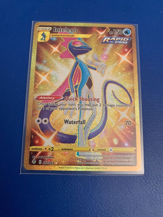 Pokemon Evolving-Skies Inteleon Goldcard | Kaufen auf Ricardo