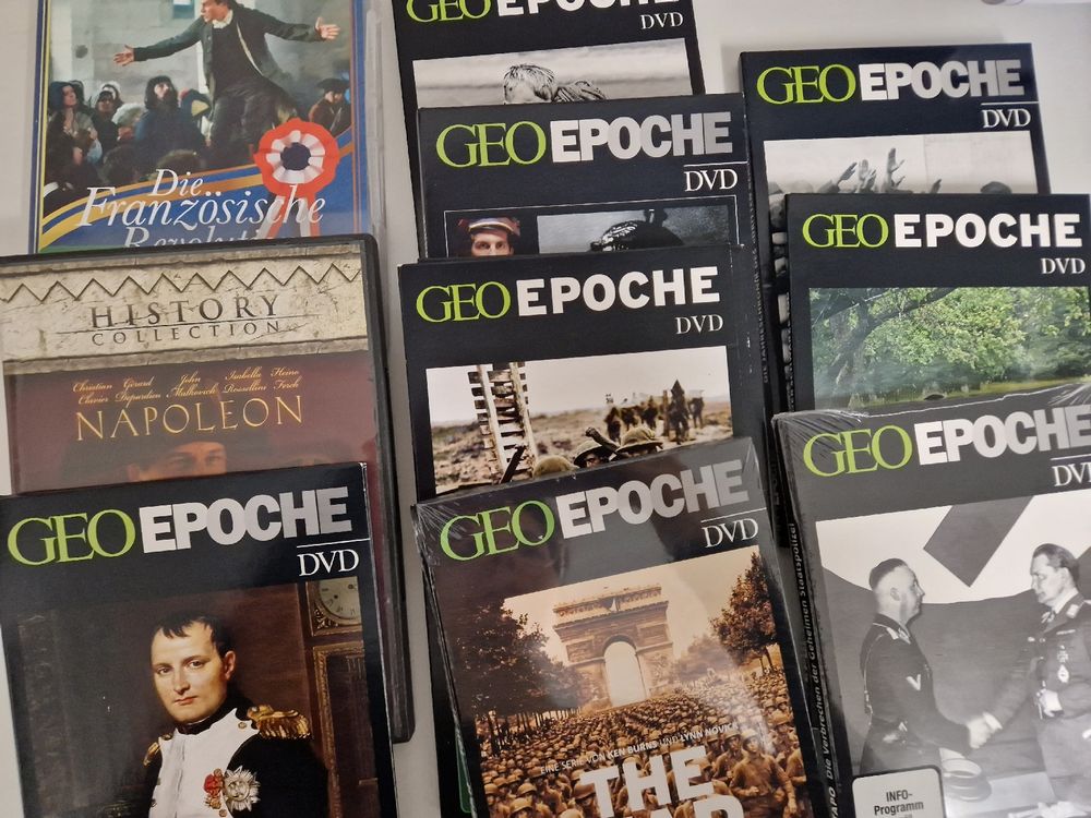 Geo Epoche DVD's - Weltkriege, Pest, Gestapo, Napoleon, ... (Neu ...