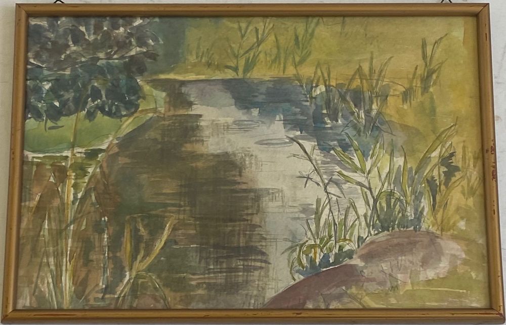 Alte Aquarell Landschaft Beschriftet (Gebraucht) in Root für CHF 5 – mit Lieferung auf Ricardo ...