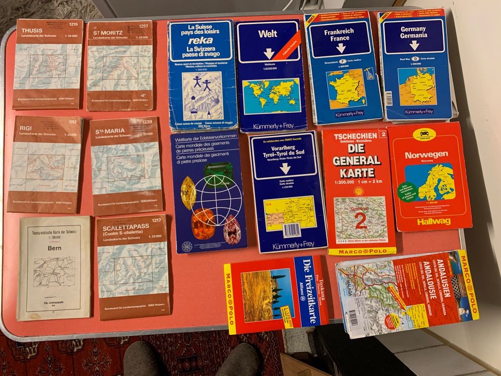 Lot verschiedene Landkarten insgesamt 61 Karten. | Kaufen auf Ricardo