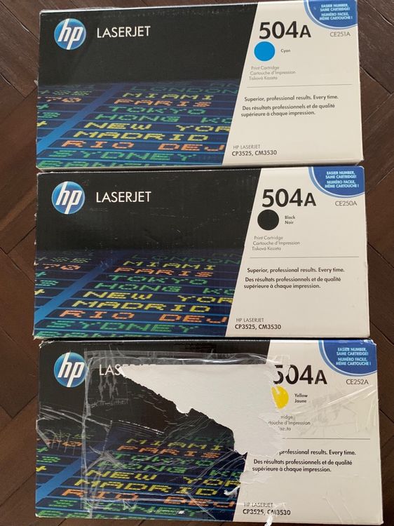 Ab 1.-!! / HP 504 A Druckerpatronen in Cyan, Noir, Yellow (Neu und ...