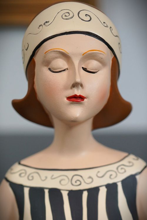 Art Deco PIN UP GIRL Bade Model PARISER MODE FIGUR SKULPTUR (Gebraucht ...