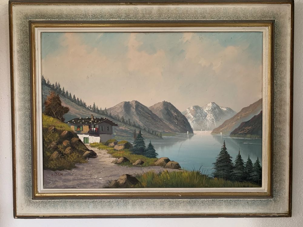 Landschaft Gemälde Signiert Y. DAM | Kaufen auf Ricardo