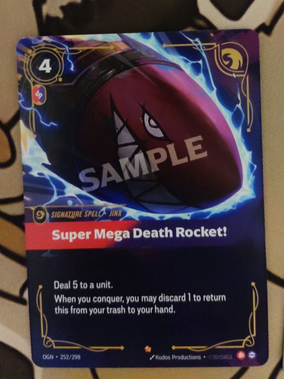 Riftbound - Super mega death rocket - Exclusive event Sample (Neu ...