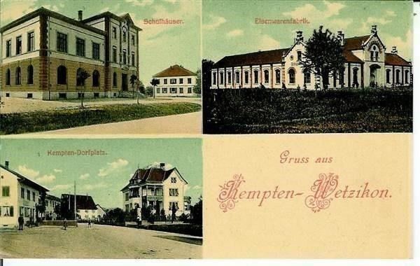 Kempten Wetzikon ZH 3 Bild AK 1920 Glanzkarte sehr gut erha (Neu ...