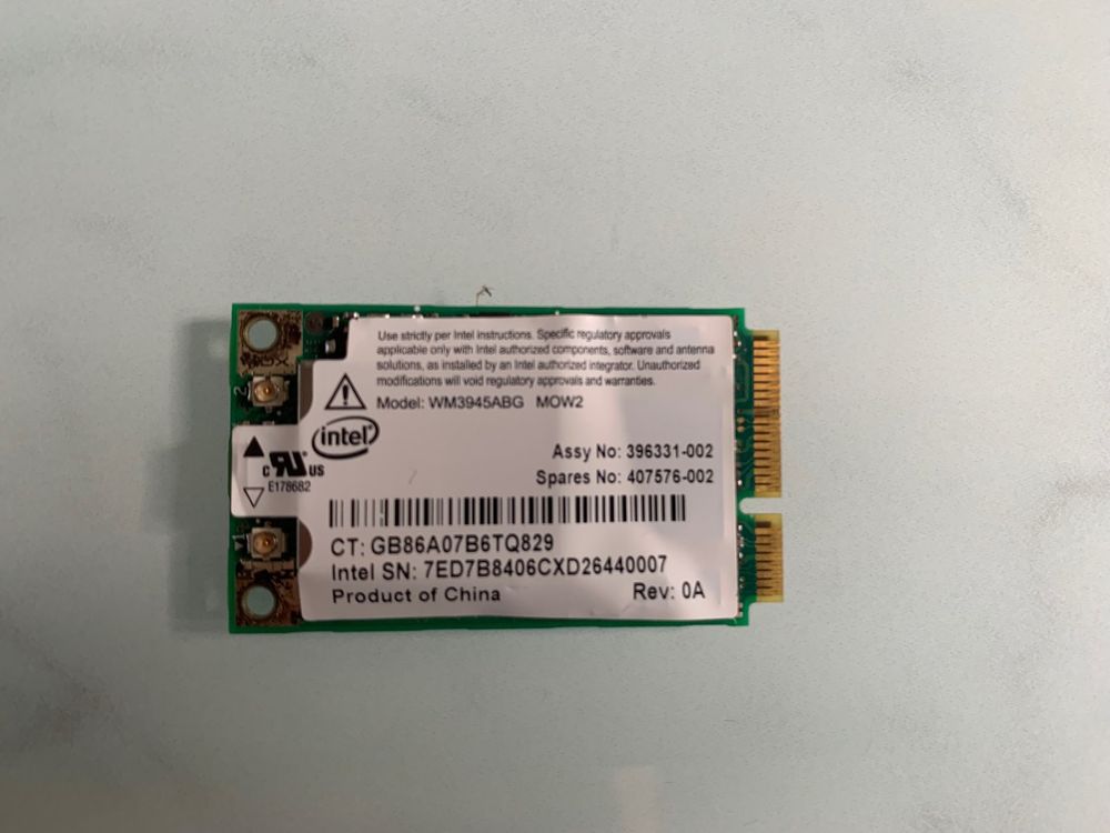 Intel WLAN Karte Mini PCIe Intel WM3945ABG MOW2 (Gebraucht) in Basel ...
