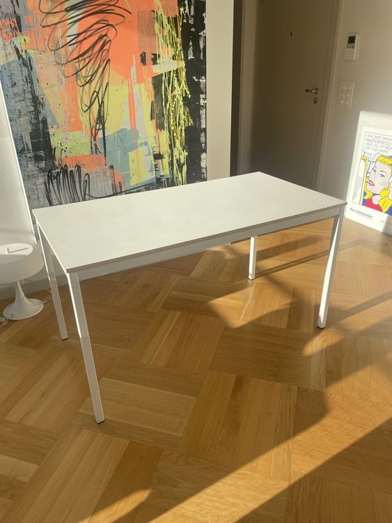 Schlichter, weisser Tisch von Reinhard, Swiss Made | Kaufen auf Ricardo