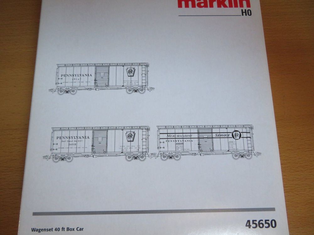 45650 Märklin Set US-G-wagen Pennsylvani (Neu und originalverpackt) in ...