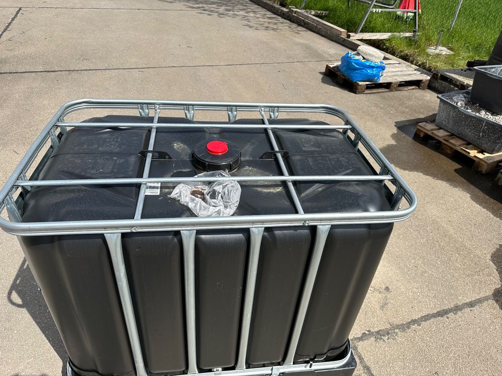 (KOPIE) IBC Wassertank 600Liter schwarz neu (Neu und originalverpackt ...