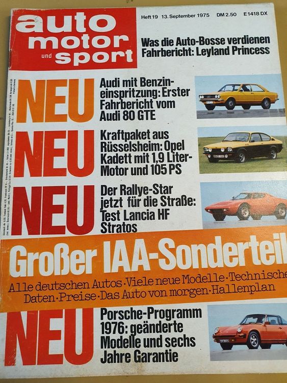 AMS 19/75 Lancia HF Stratos Kadett GT/E 80 GTE Princess xx | Kaufen auf ...