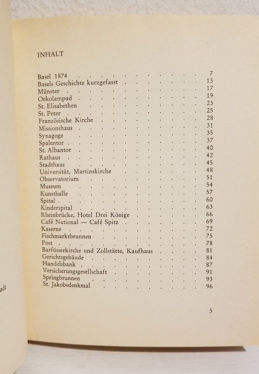 Basel vor 100 Jahren mit Stadtplan 1874 (Gebraucht) in Basel für CHF 15 – mit Lieferung auf ...