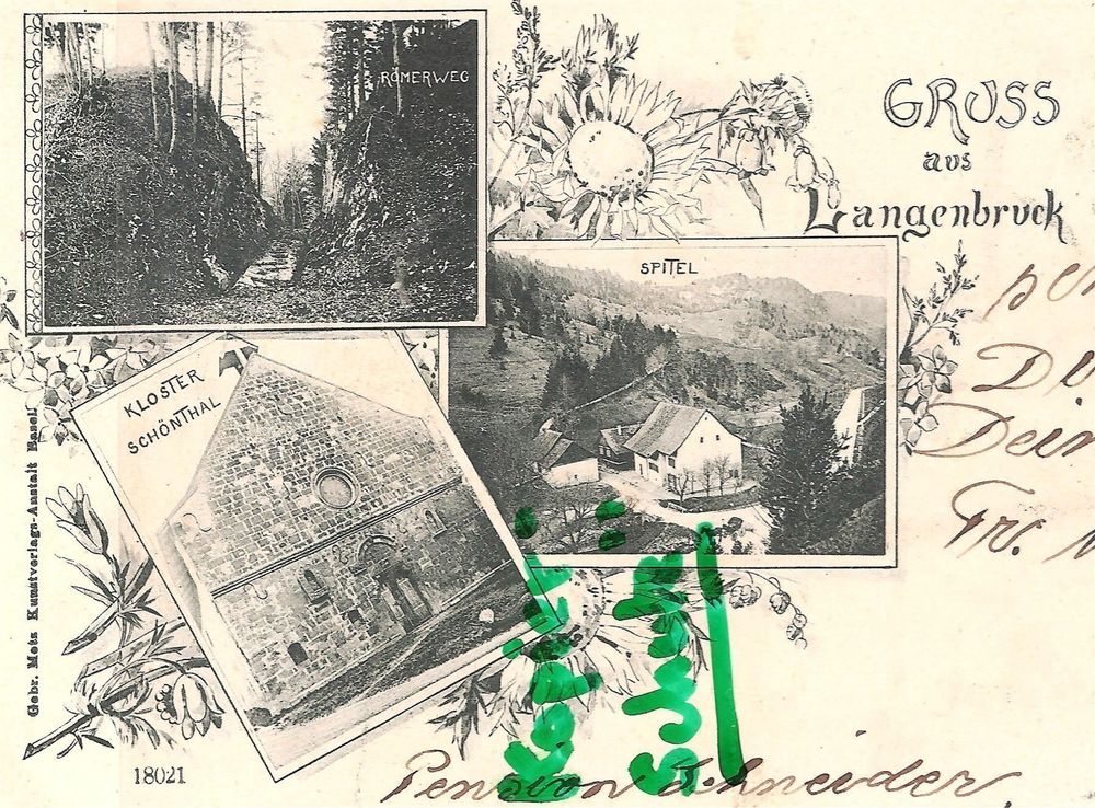 10.X.1901 Gruss aus Langenbruck/3-BildAK (Gebraucht) in Zürich für CHF ...