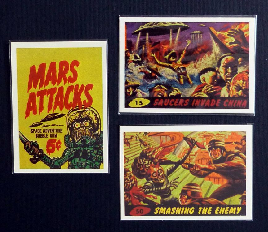 MARS ATTACKS OFFICIAL 1984 SET OF 3 ICONIC REPRINT CARDS (Gebraucht) in ...