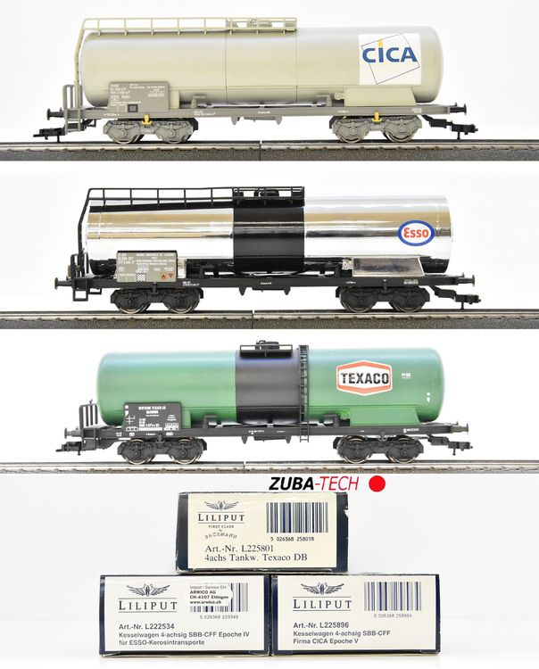 Liliput 3x Kesselwagen SBB/DB H0 GS mit OVP (Gebraucht) in St. Gallen für CHF 46 – mit Lieferung ...
