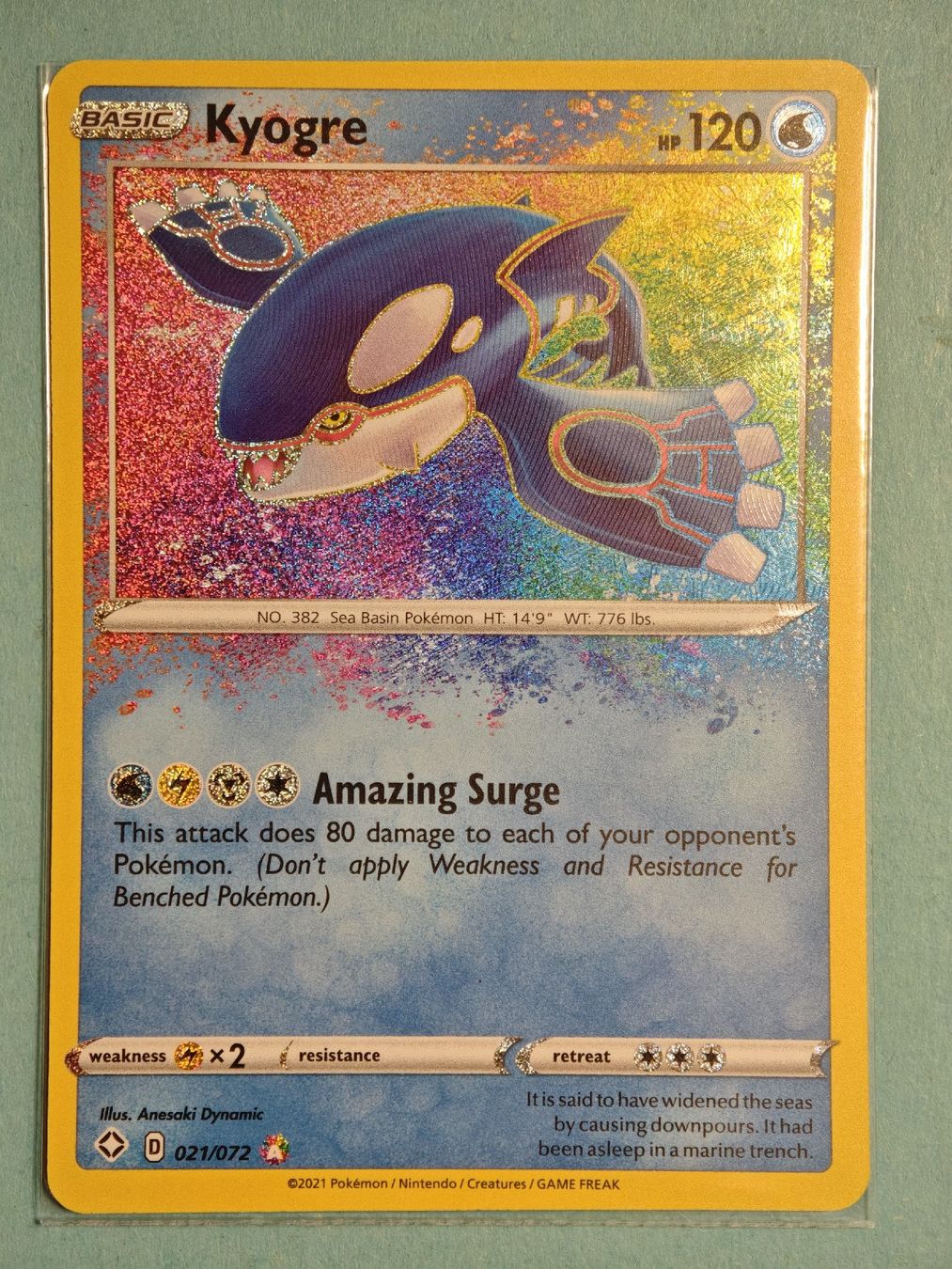 Kyogre #21 Amazing Rare Pokémon card English (Neu (gemäss Beschreibung ...