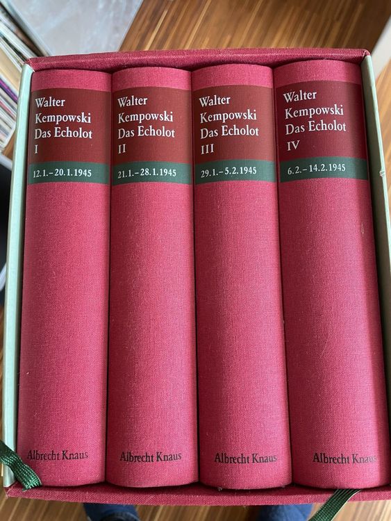 Das Echolot, Fuga Furiosa, 4 Bände, von Walter Kempowski (Gebraucht) in ...