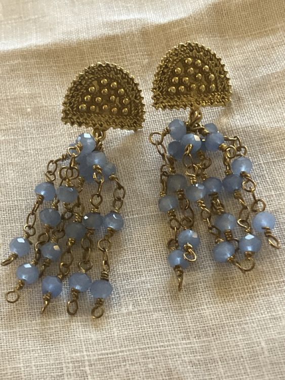 Marcel Fontan Ohrringe 925 Silber mit blauen Steinen (Gebraucht) in ...