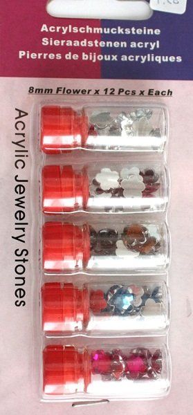 Acrylschmucksteine Blume 8mm (Neu und originalverpackt) in Schlatt TG für CHF 7.5 – mit ...