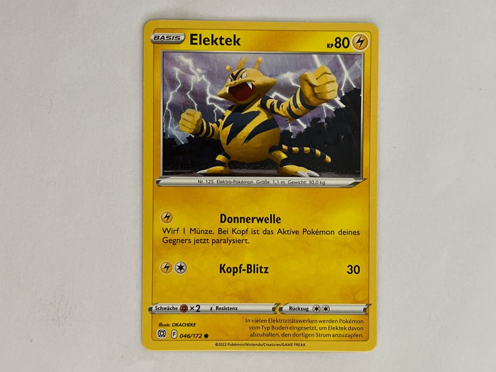 Pokemon Elektek 046/172 (Gebraucht) in Oberegg für CHF 0.2 – mit ...