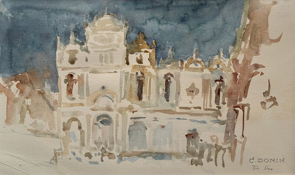DONIN Christoph (Österreich, 1930-2013) - Zwei Aquarelle (Gebraucht) in ...