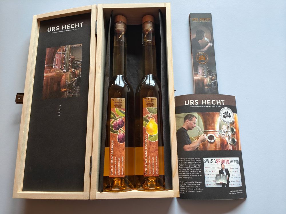 Urs Hecht - VIELLE PRUNE BARRIQUE + VIELLE WILLIAMS BARRIQUE (Neu und ...