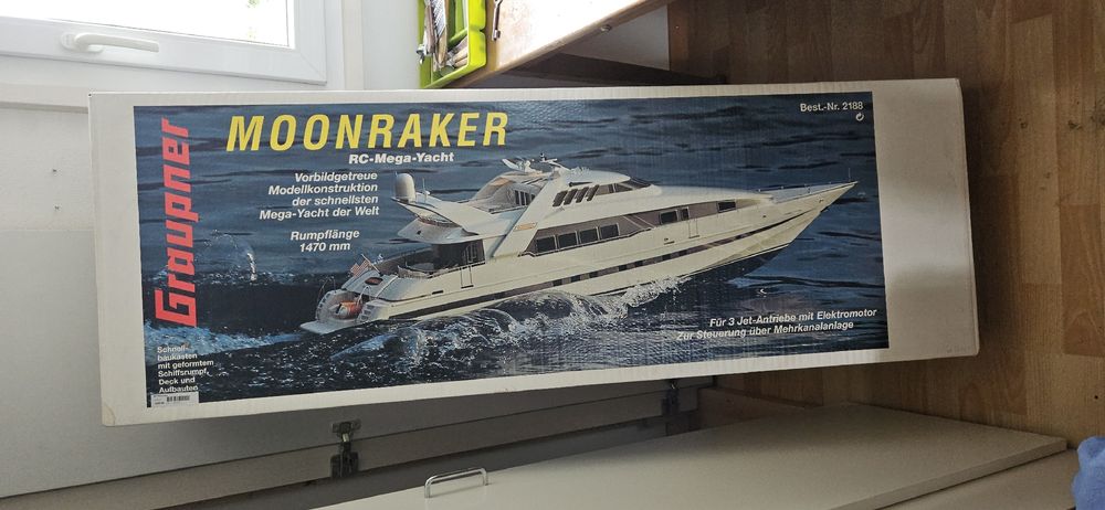 Moonraker RC-Mega-Yacht, Bausatz von Graupner, vollständig (Neu (gemäss ...