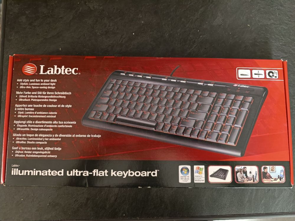 Labtec Illuminated Ultra-Flat Keyboard - Top Zustand! (Neu und ...