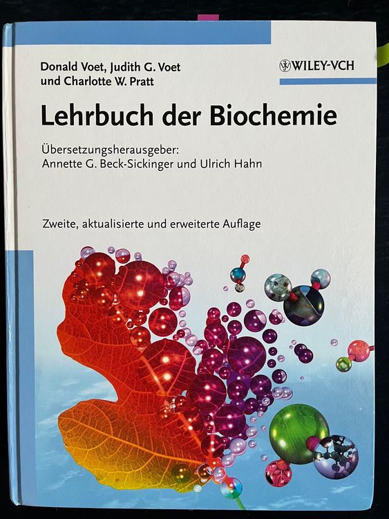 Lehrbuch der Biochemie Donald Voet, Judith G. Voet und Pratt (Gebraucht ...