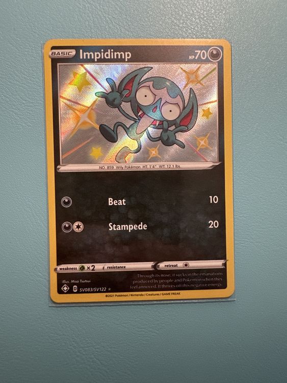 Pokemon Babyshiny Impidimp Shiny mega schön selten 2021 | Kaufen auf ...