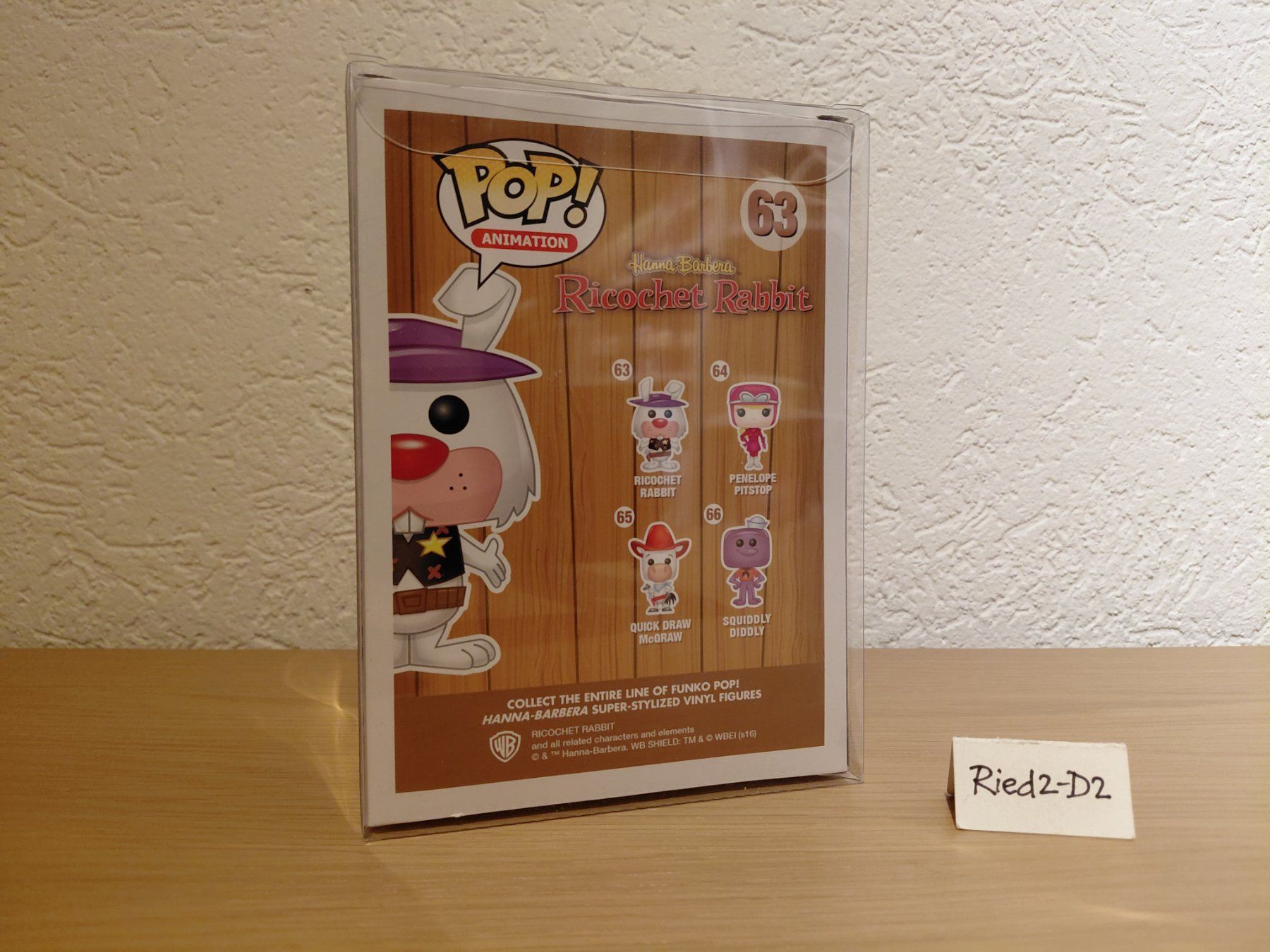 Funko Pop Animation 63 Hanna-Barbera Ricochet Rabbit Flocked (D ...