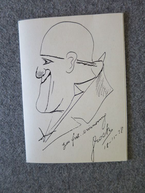 Autograph Erwin Reuben Jacobi auf Grock-Karte 1978 | Kaufen auf Ricardo