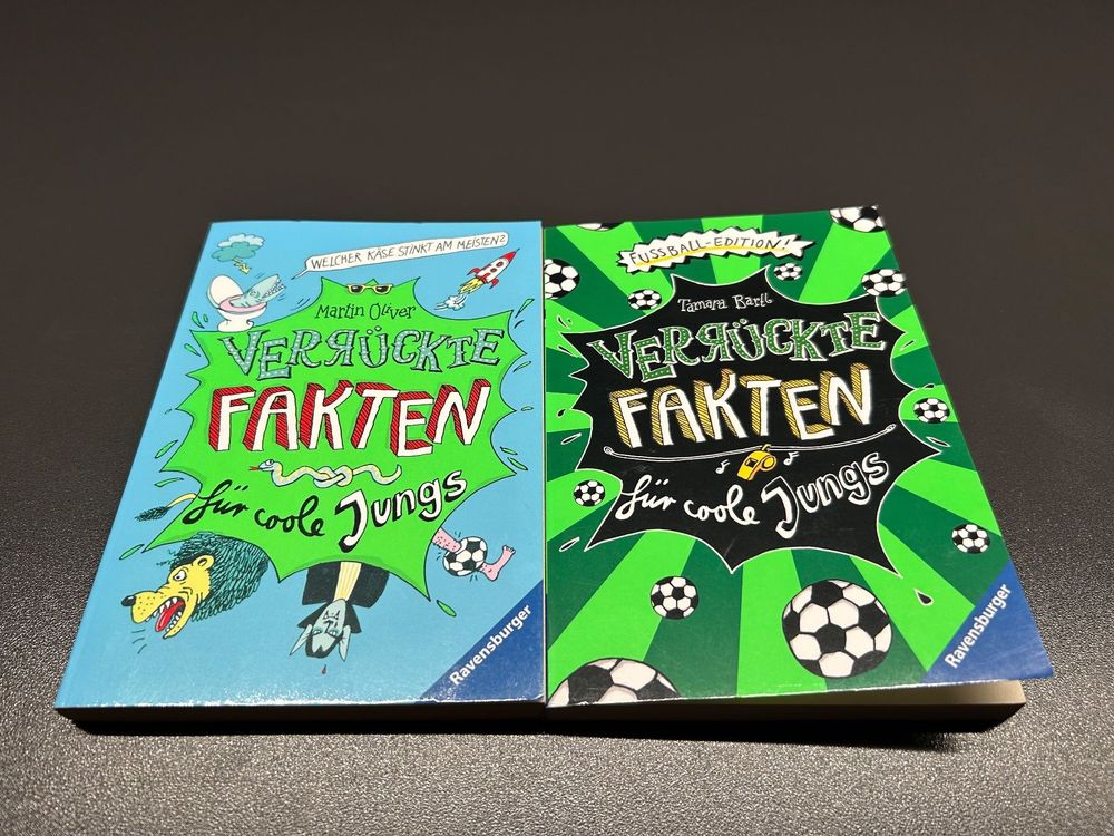 zwei RAVENSBURGER Bücher "verrückte Fakten für coole Jungs" (Gebraucht ...